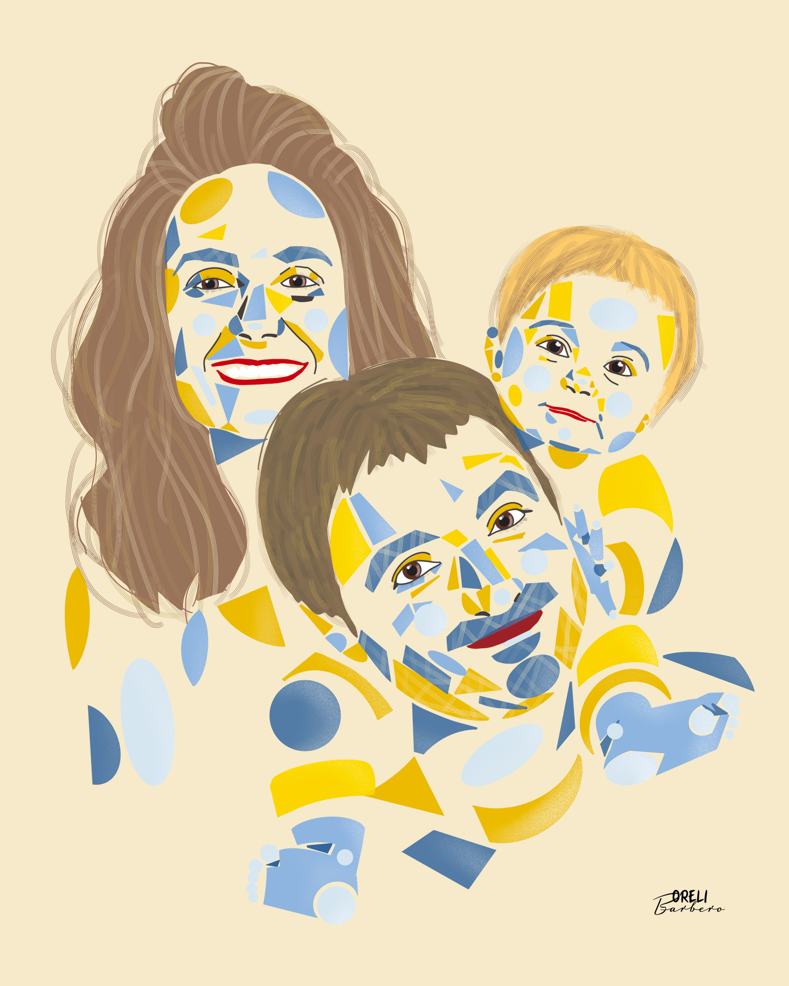 Portraits à la main, portraits d'après photo, portraits personnalisés